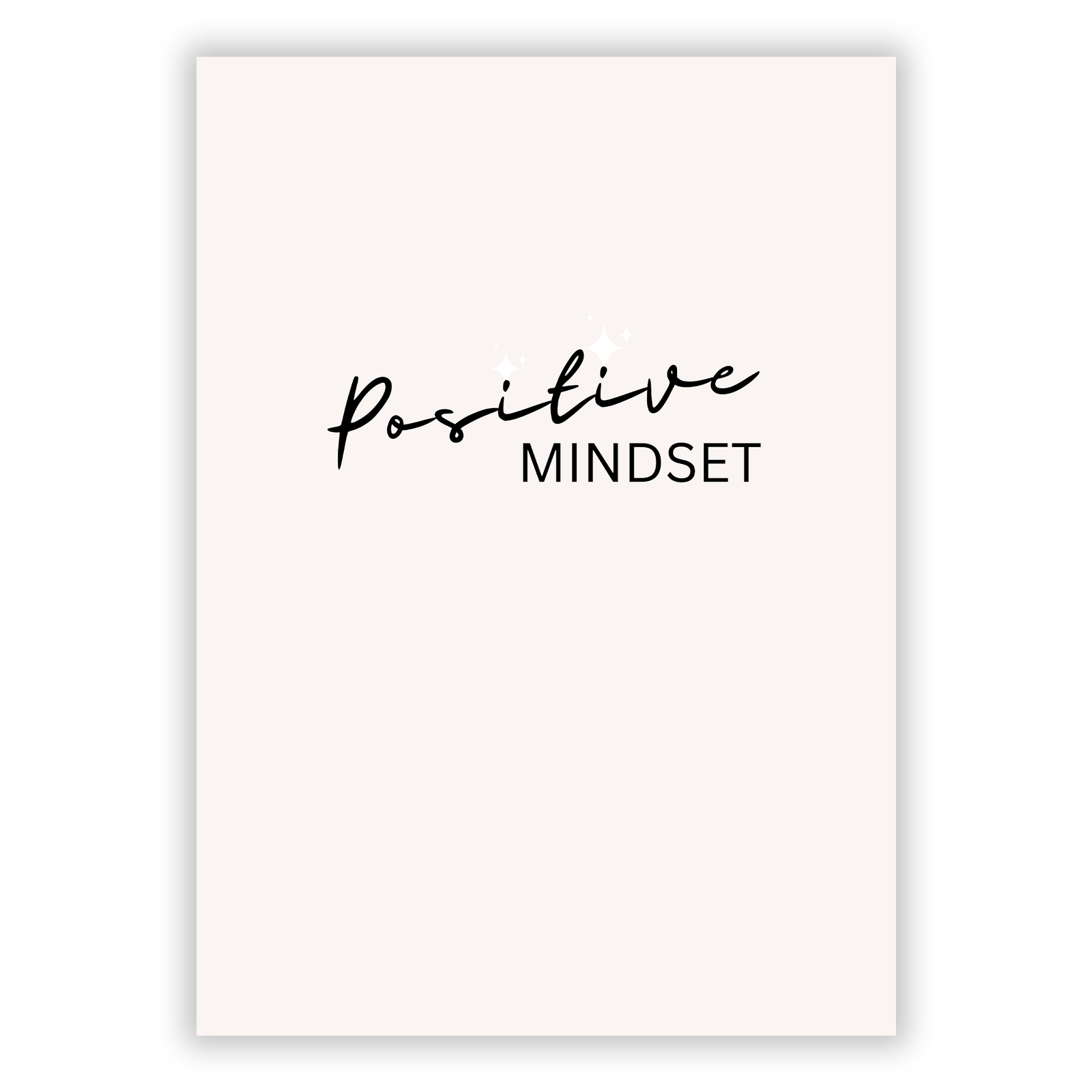 Positive Mindset Poster – Druck-Palast Shop