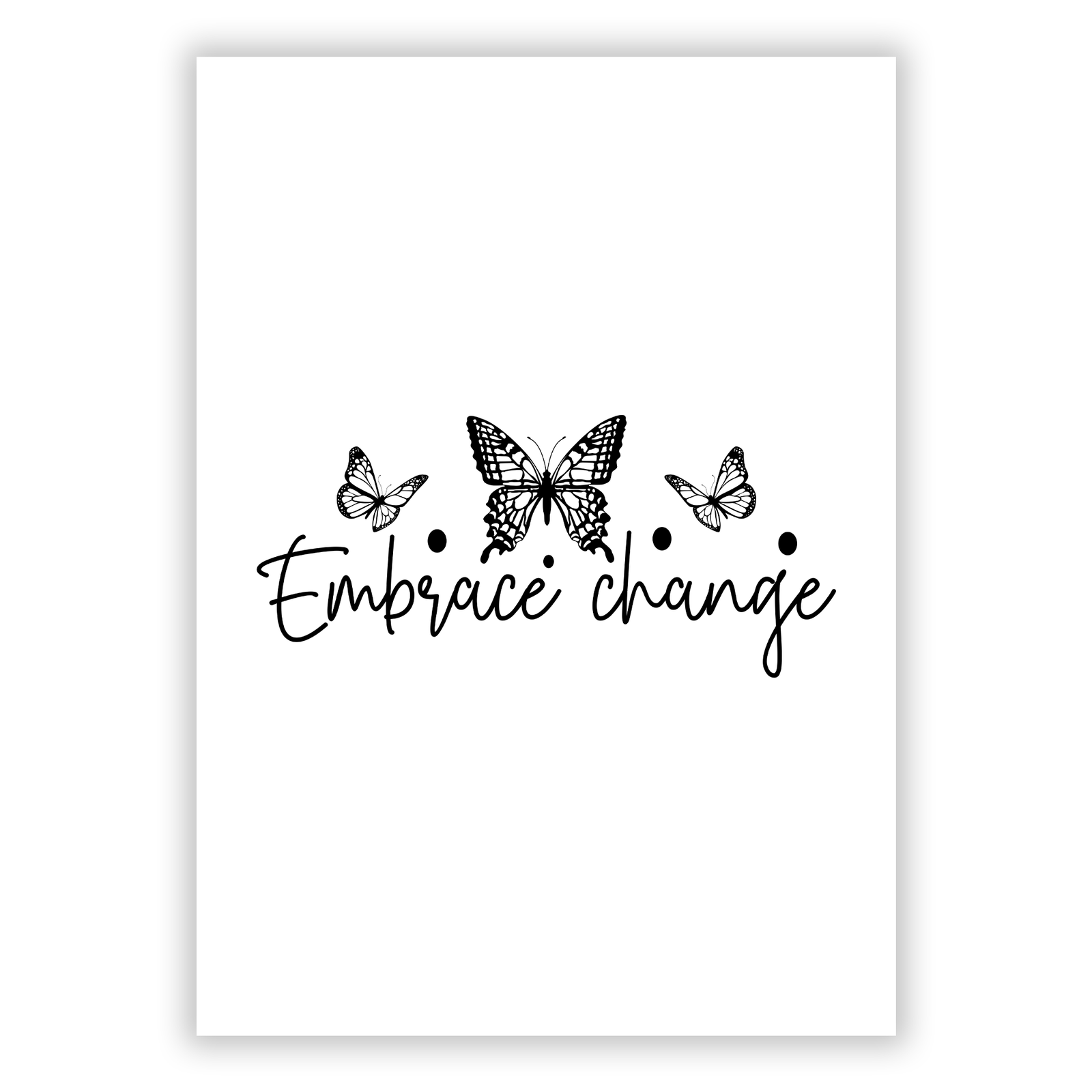 Embrace Change Poster – Druck-Palast Shop